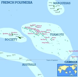 Totegegie (Airport) Motu, the Gambier Archipelago, French Polynesia ...